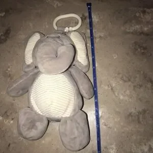 Kellytoy | Toys | Kellytoy Grey Elephant Plush Rattle Ribbed Ears ...